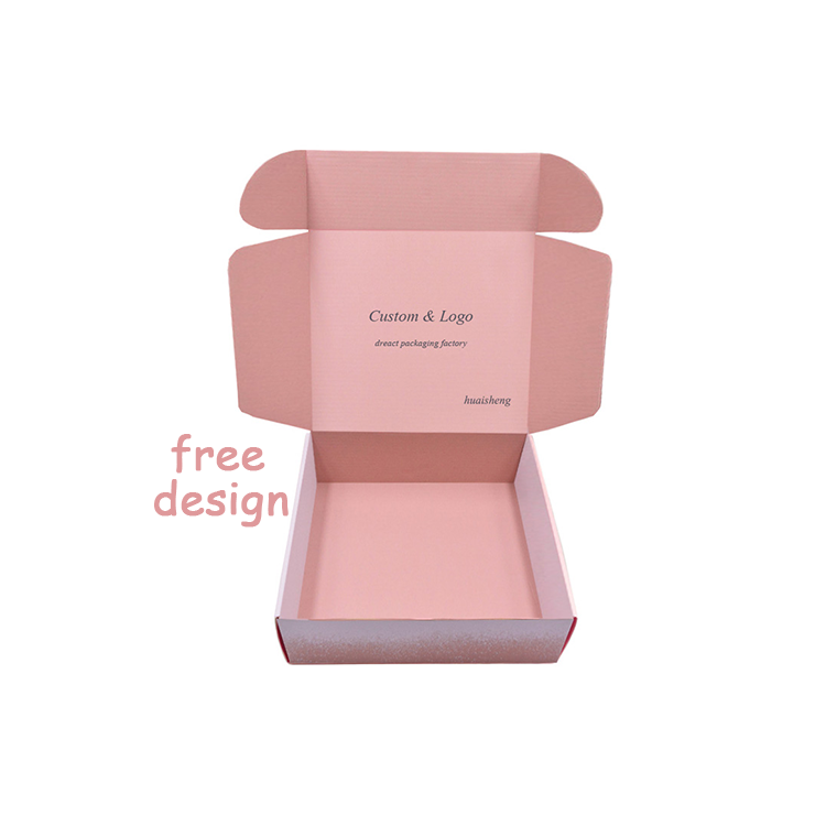 Custom logo corrugated gift box factory direct supply shipping paper ...