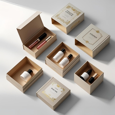 Book-Shaped Boxes for Elegant Cosmetic Packaging